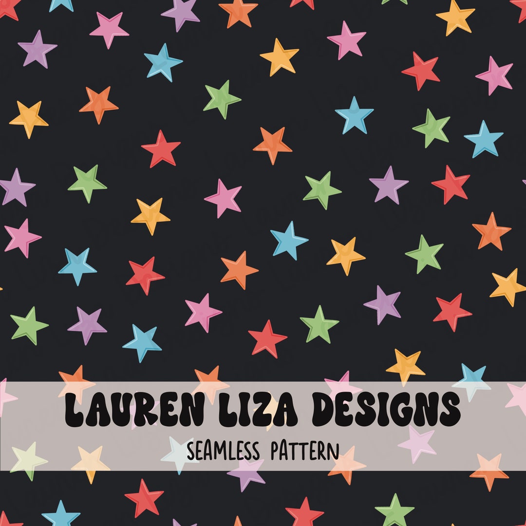 Space Stars, Seamless Pattern for Fabric Sublimation, Repeating Design ...
