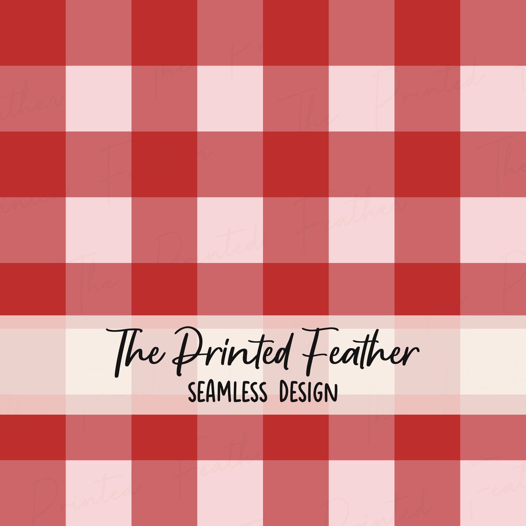 Bright Red Gingham Seamless Pattern for Fabric Sublimation, Repeating ...