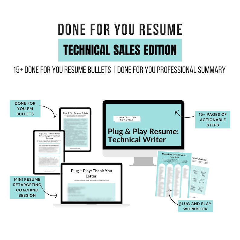 Technical Writer Plug & Play Resume - Etsy