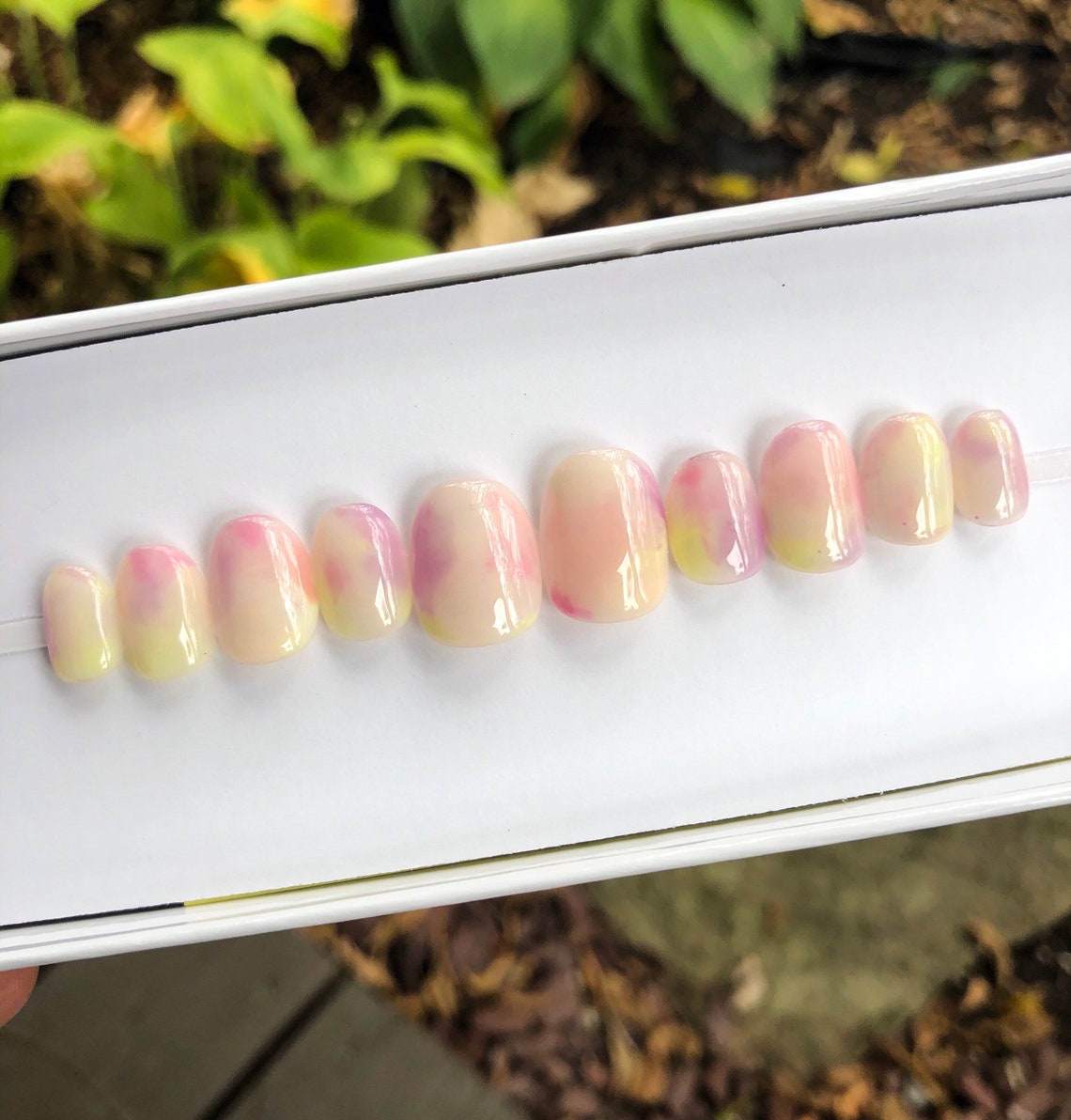 Melted Jelly Beans Press On Nails | Etsy