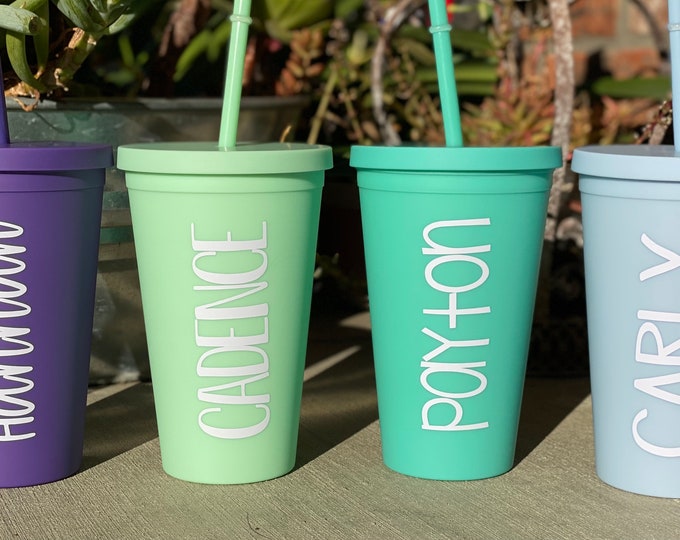 Customizable Strata Cups / 16 Oz Matte Tumblers / Double Wall Acrylic ...
