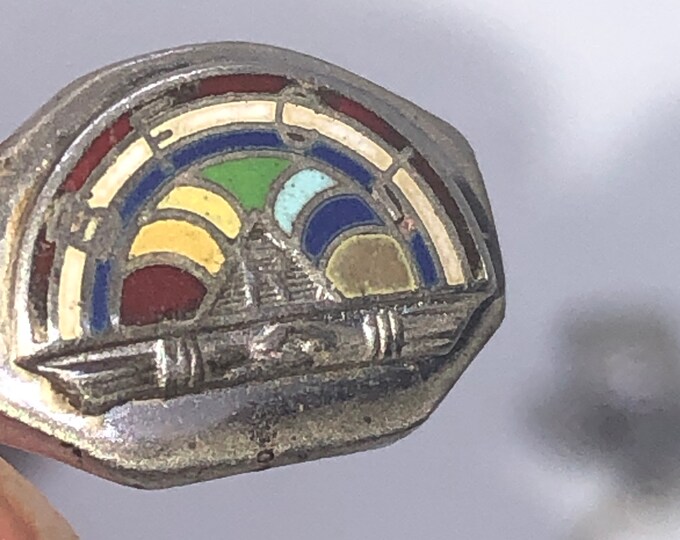 Vintage Antique BFCL R Order Rainbow for Girls Masonic Club Ring Size 6 ...