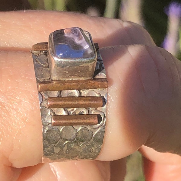 Silver Pyramid Ring - Etsy