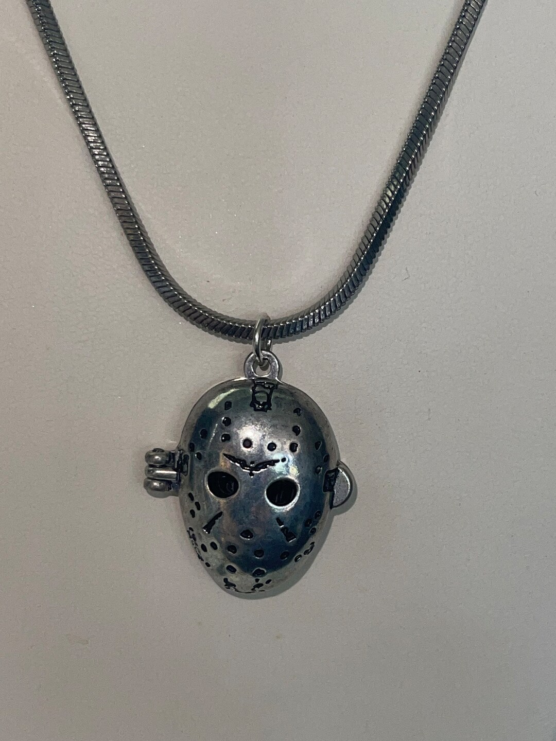 Jason Voorhees Friday the 13th Mask Locket Pendant Necklace W Chain ...