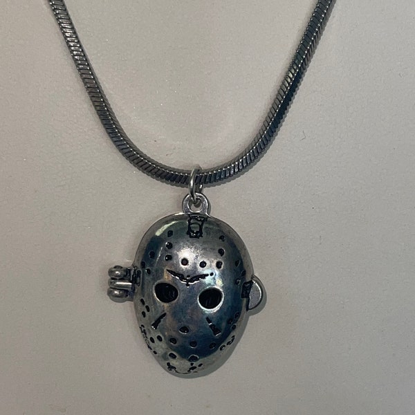 Friday the 13th Mask Necklace - Etsy