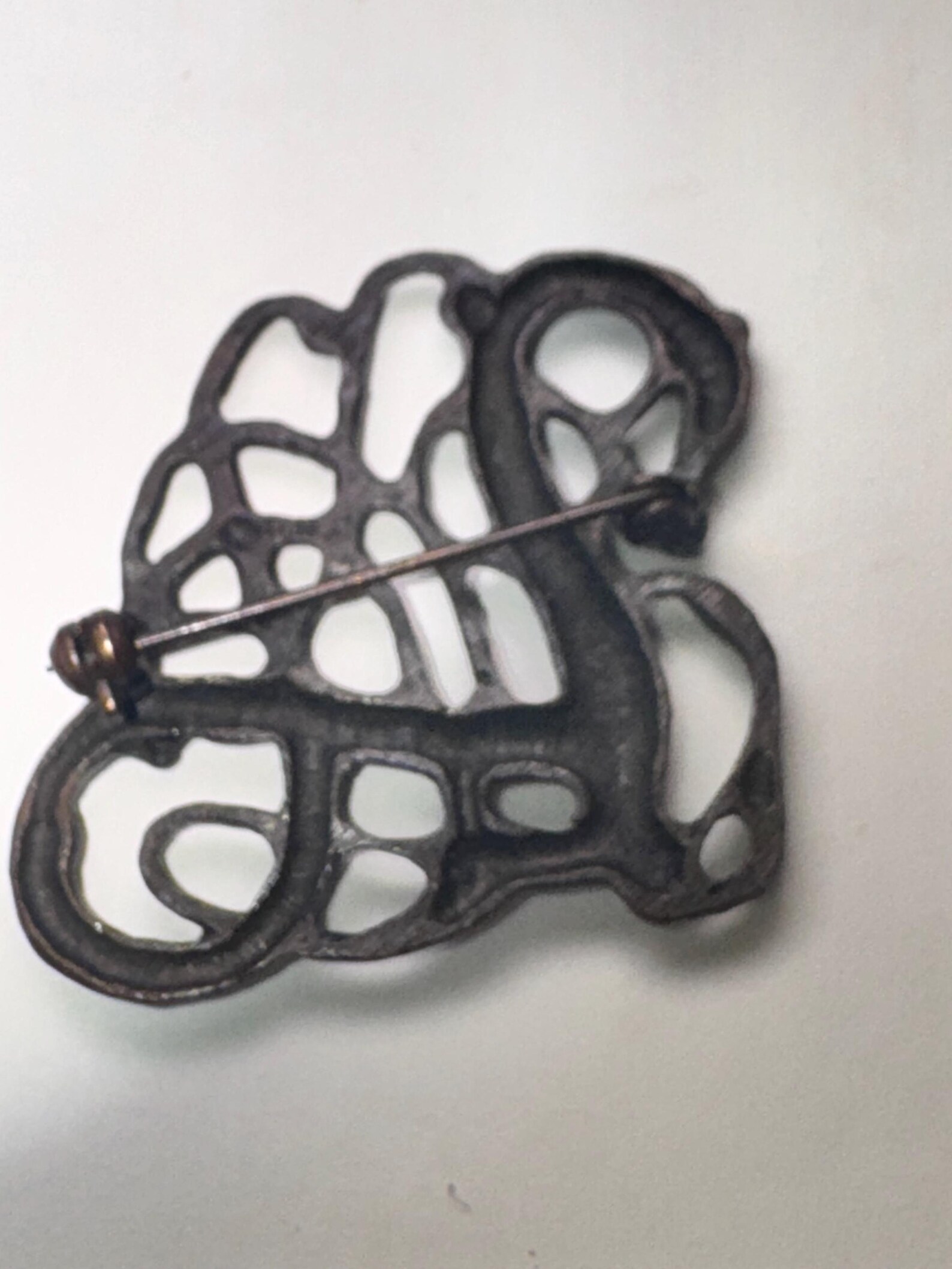 Vintage Brutalist Abstract Brooch – Signed B.M.P., Mid Century Modern ...
