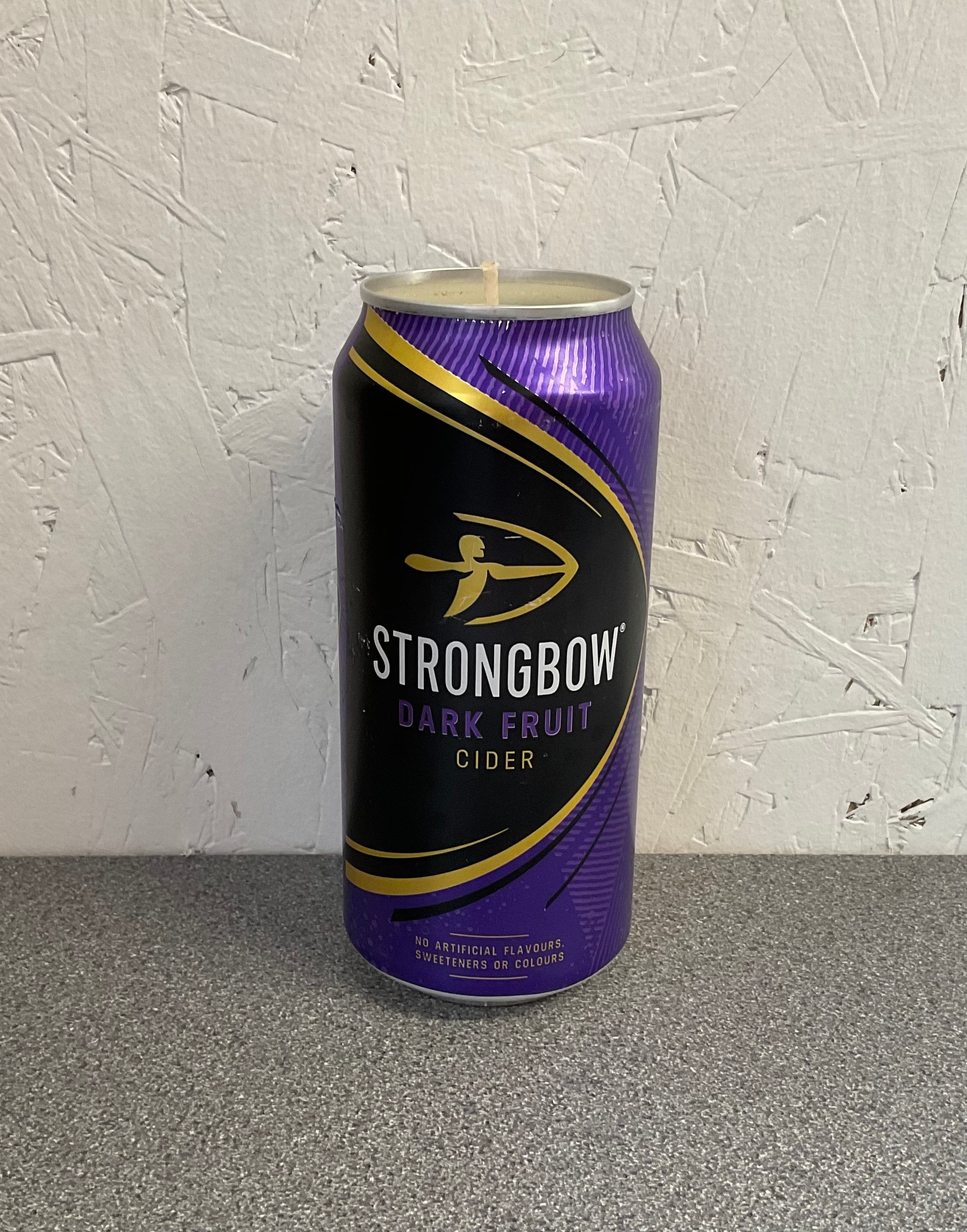 Upcycled Strongbow Dark Fruit Cider Can, That is Crafted Into a Soy Wax ...