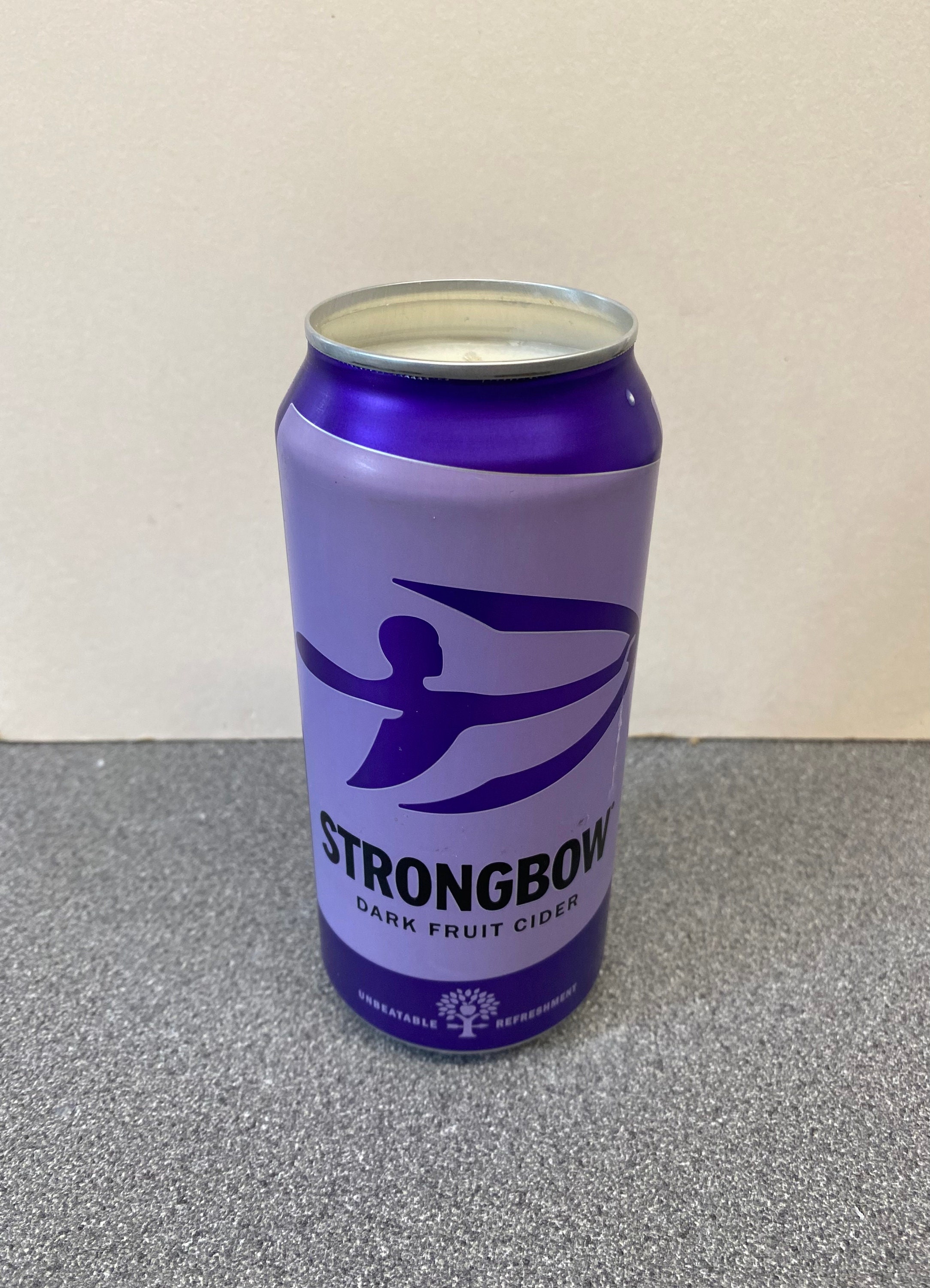 Upcycled Strongbow* Dark Fruit Cider Can, That is Crafted Into a Soy ...