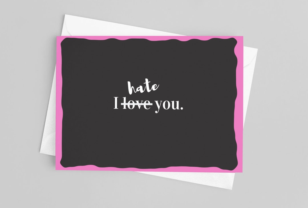 Jail Love - Funny Greeting Card - Hate/love Card for Inmate, Prison ...