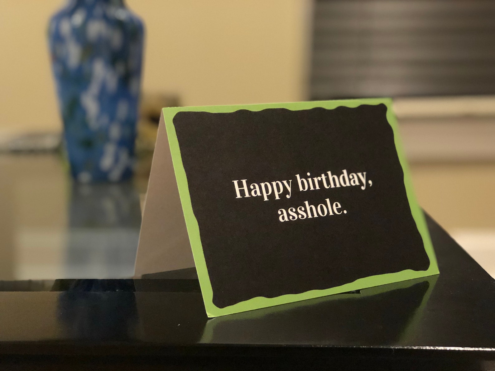 Happy Birthday Asshole - Jail Birthday, Funny Greeting Card, Birthday ...