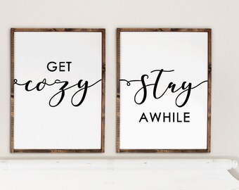 Stay Cozy Sign - Etsy