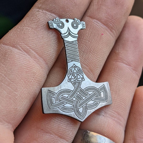 Mjolnir Pendant - Etsy UK