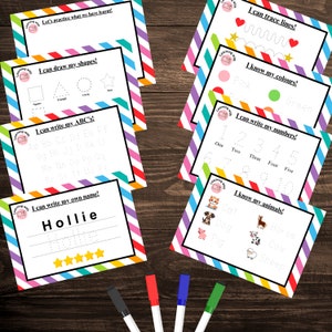 Preschool Learning Starter Pack, Learning to Write, Learning Pack ...