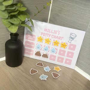 Personalised Potty Training Chart, Toilet Training Chart, Reusable ...