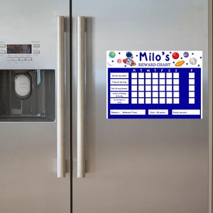 Editable Space Reward Chart, Galaxy Reward Chart, Space Chore Chart ...