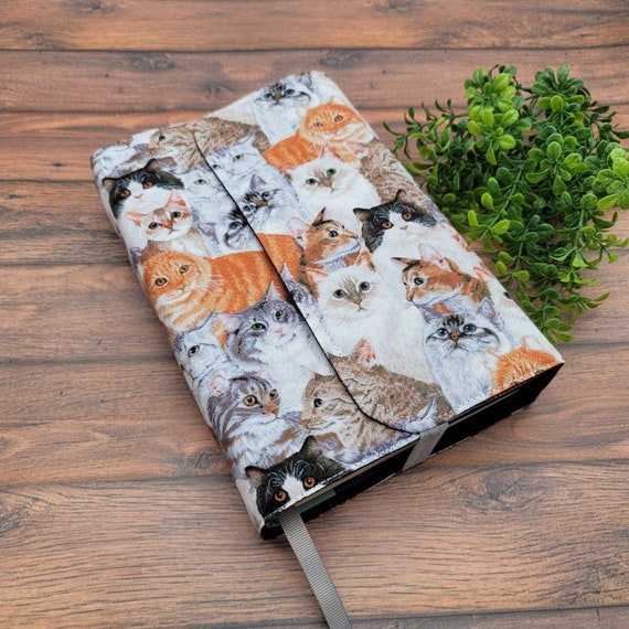 Wrap-around Book Cover Adjustable Book Book Sleeve Book | Etsy