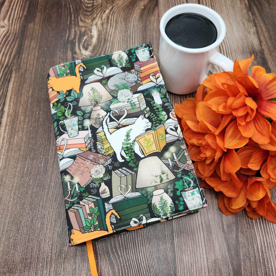 Adjustable Book Cover, Book Sleeve, Book Pouch, Padded Fabric Book ...
