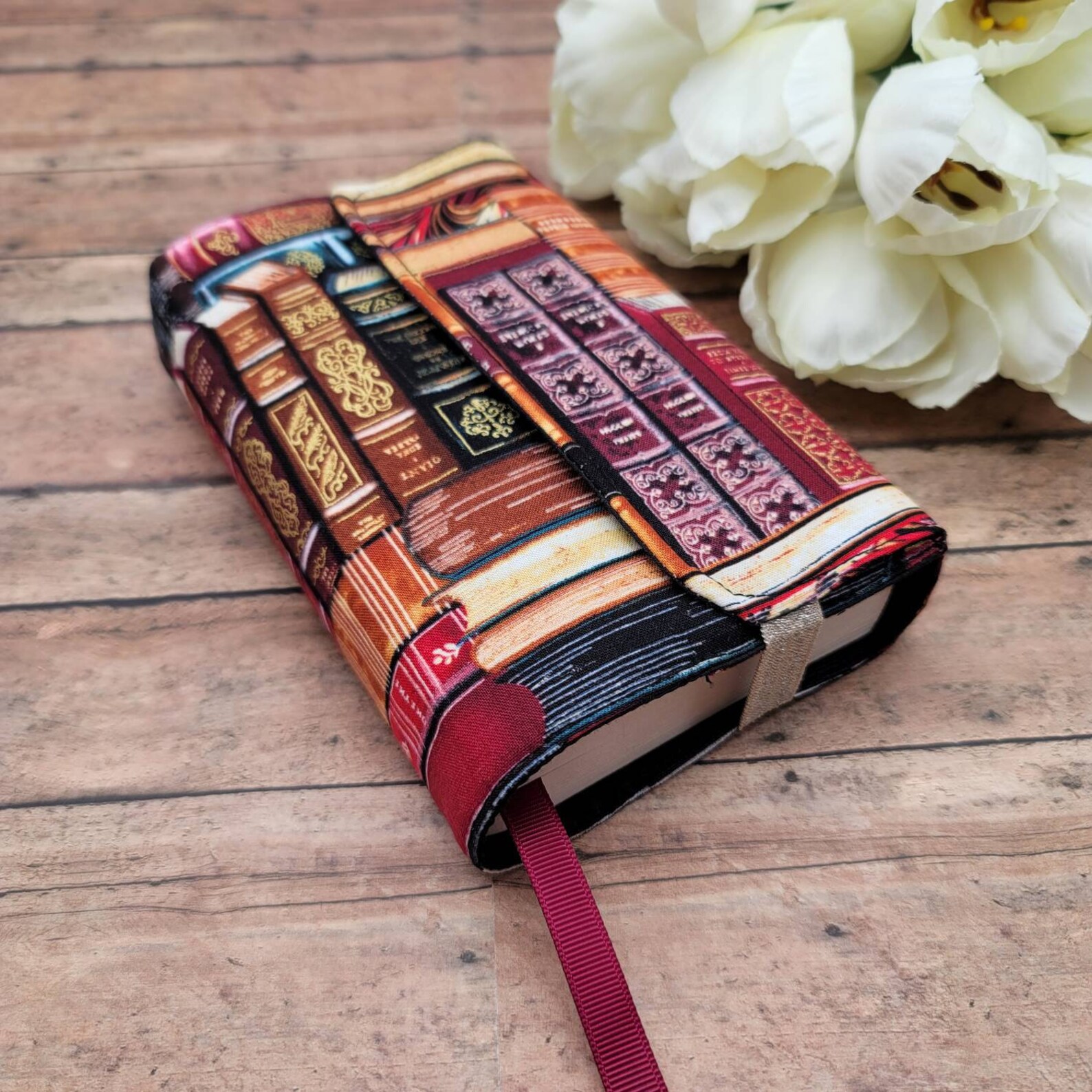 Wrap-around Book Cover Adjustable Book Cover Book Sleeve - Etsy