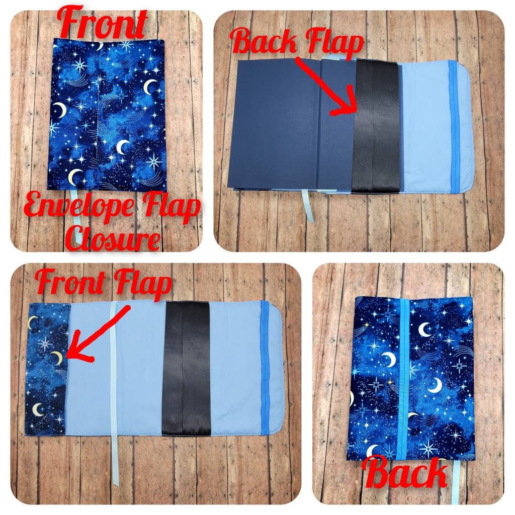 Wrap-around Book Cover Book Sleeve Book Pouch Padded Book - Etsy
