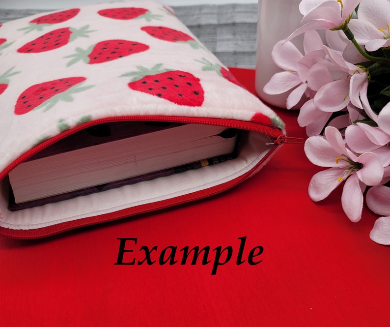 Zippered Book Sleeve Book Cover Book Pouch Padded Book - Etsy