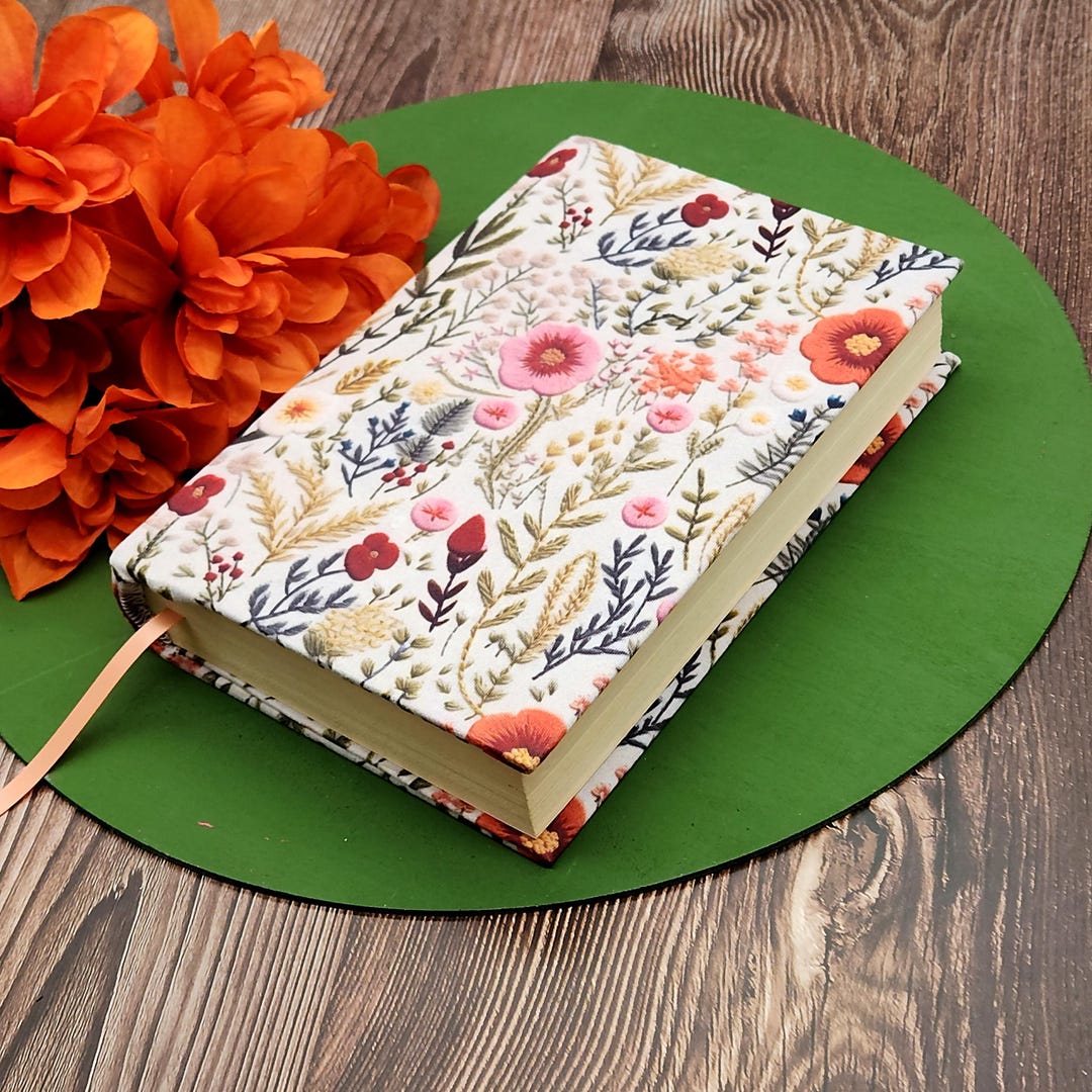 STRETCH Book Covers, Book Protector, Fabric Book Cover, Bible Cover ...