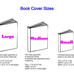 Wrap-around Book Cover, Adjustable Book Cover, Book Sleeve, Book Pouch ...