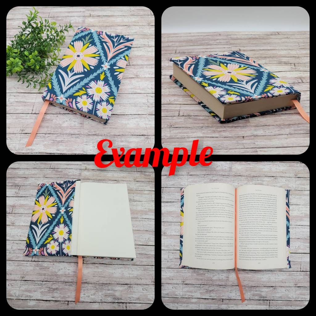 STRETCHABLE Book Covers Book Protector Book Sleeve Fabric - Etsy