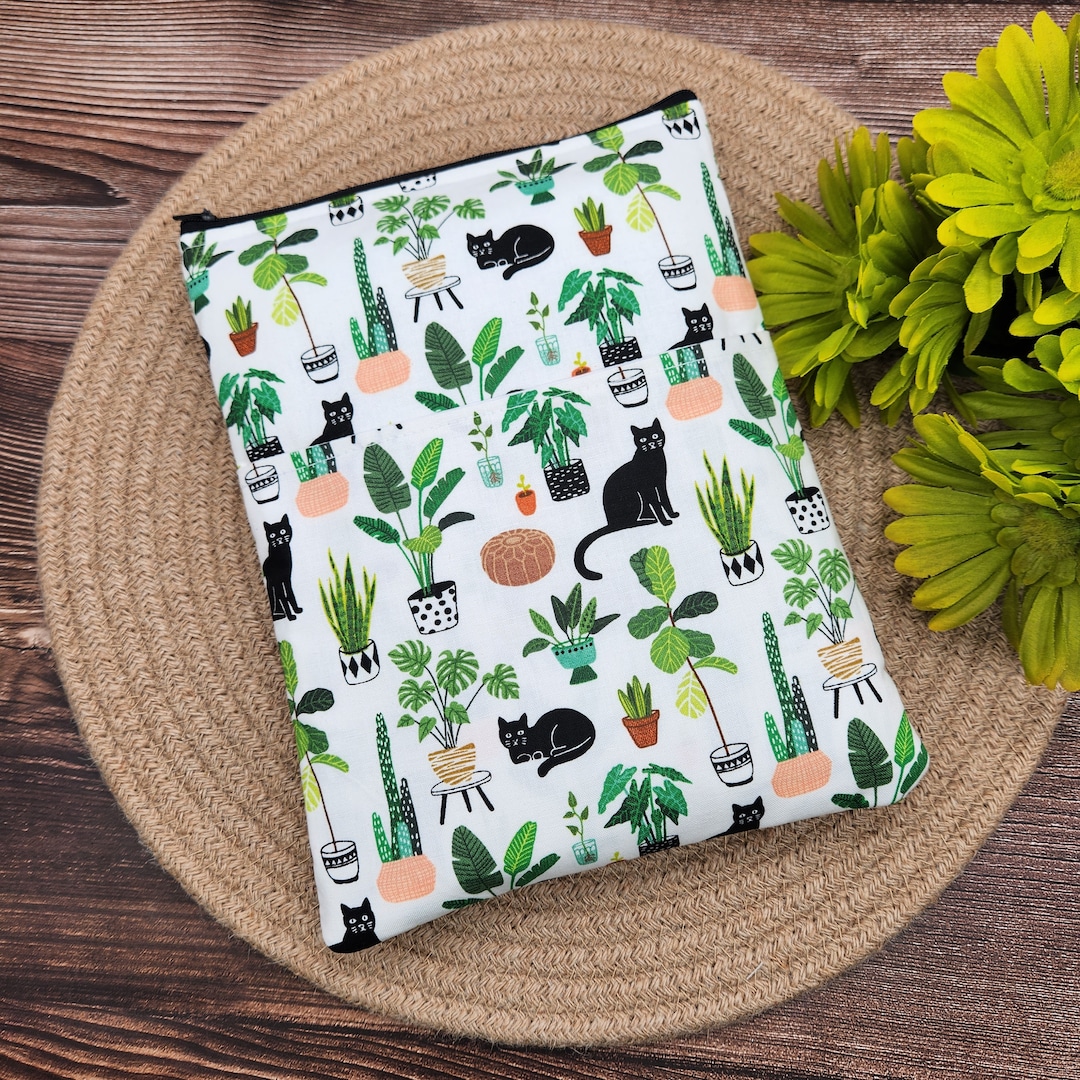 Book Sleeve Zippered Book Cover Book Pouch Padded Book - Etsy