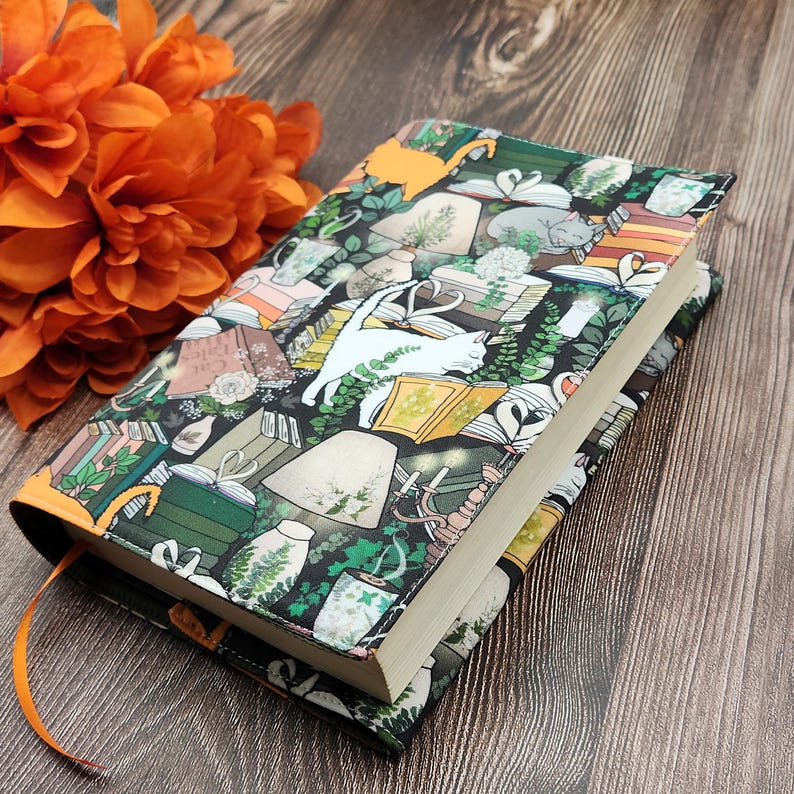 Adjustable Book Cover, Book Sleeve, Book Pouch, Padded Fabric Book ...