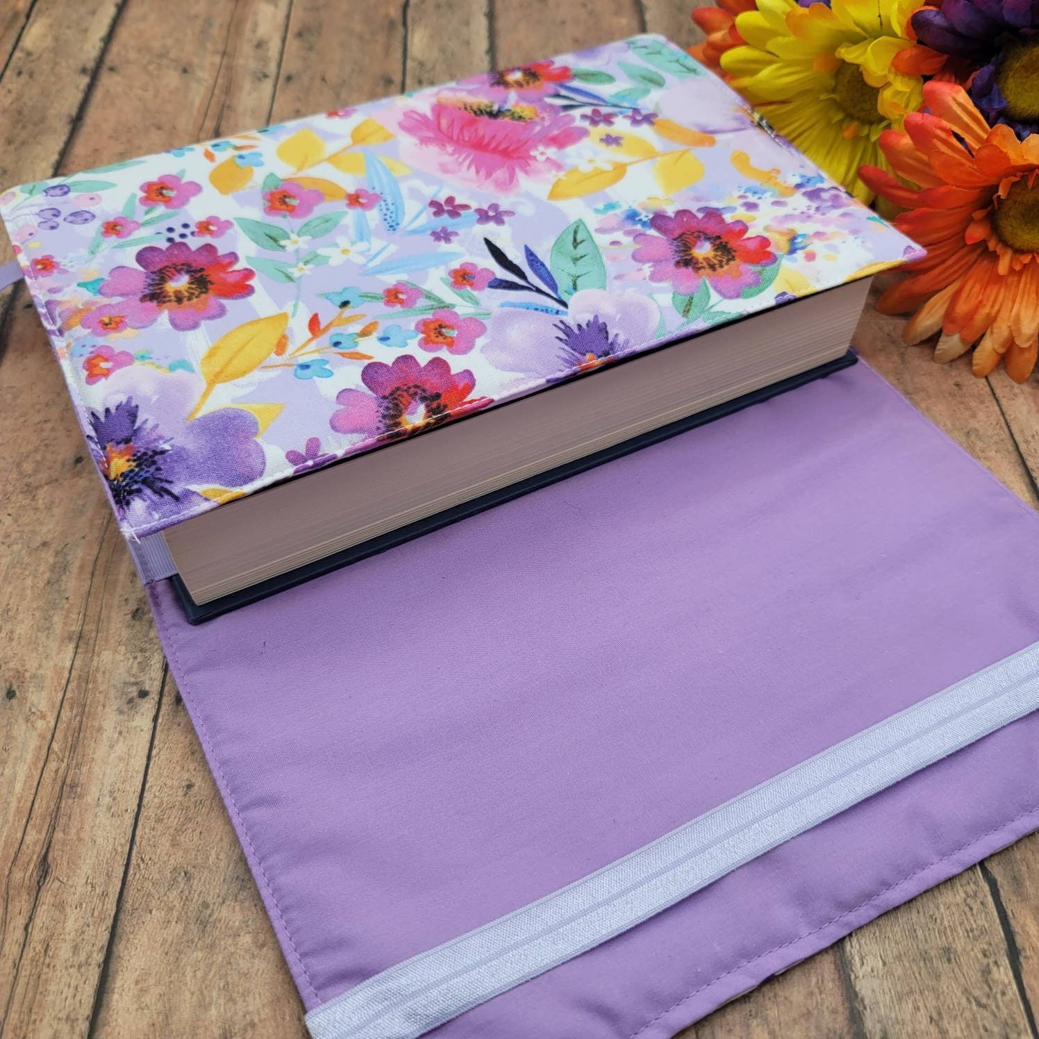 Wrap-around Book Cover Book Sleeve Book Pouch Padded Book - Etsy