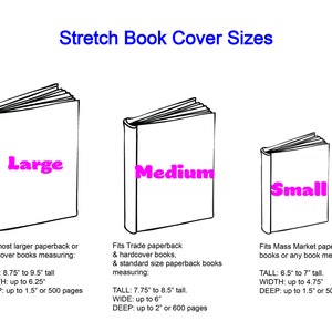 STRETCHABLE Book Covers Book Protector Book Sleeve - Etsy