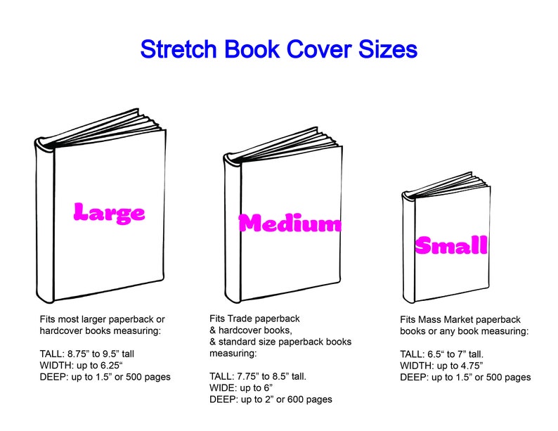 STRETCHABLE Book Covers Book Protector Book Sleeve - Etsy