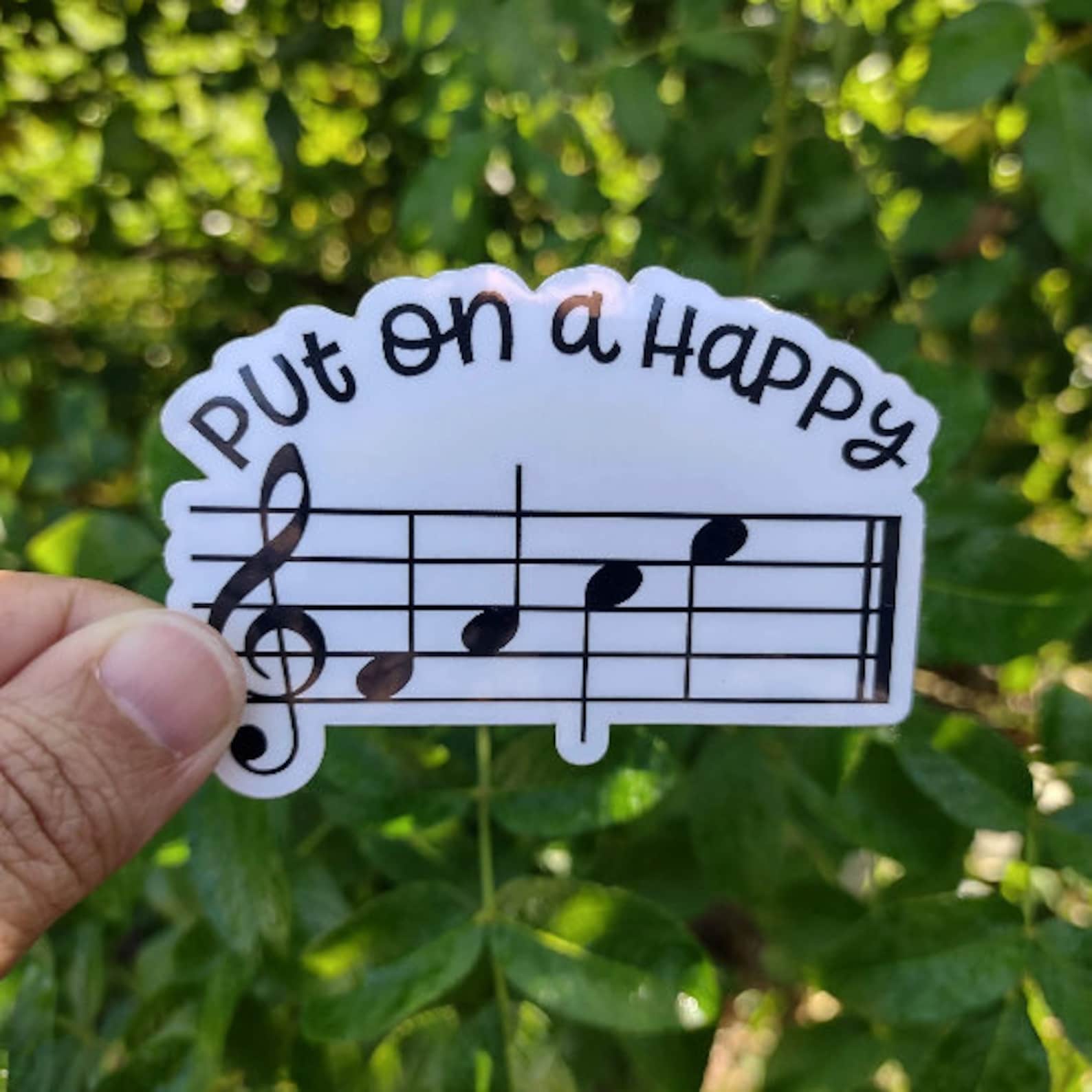Put on A Happy Face Sticker Marching Band Sticker Music | Etsy