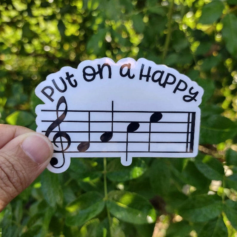 Put on A Happy Face Sticker Marching Band Sticker Music | Etsy