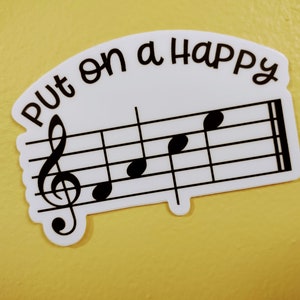 Put on A Happy Face Sticker Marching Band Sticker Music Sticker ...