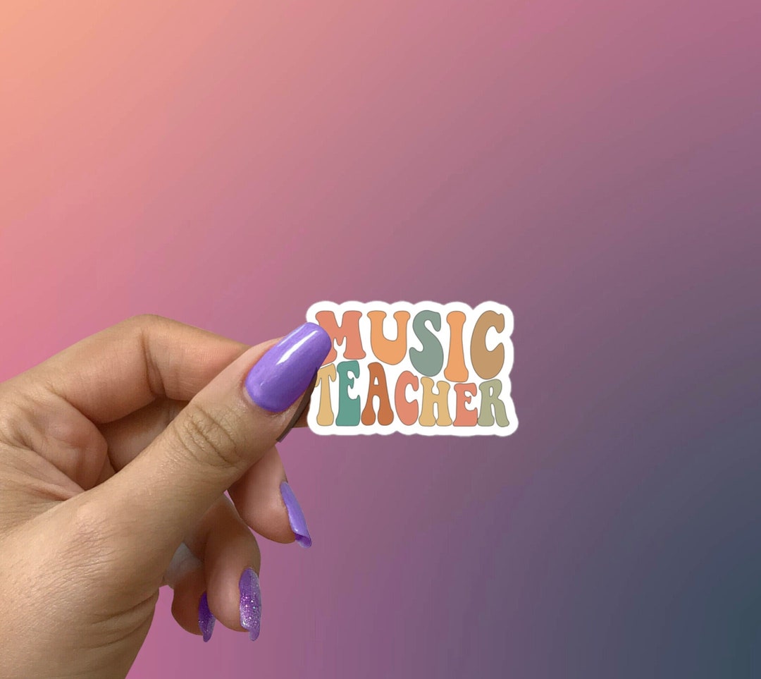 Music Teacher Sticker Marching Band Director Gift Choir Director Art ...