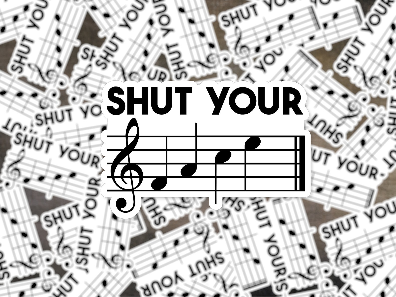 Shut Your Face Sticker Marching Band Sticker Music Sticker Musician ...