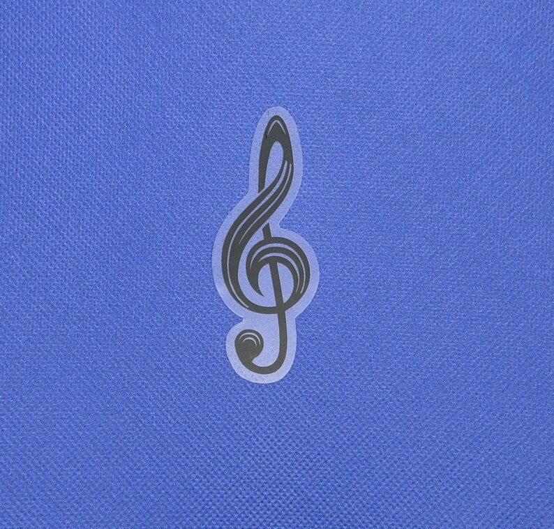 Treble Clef Sticker Music Note Vinyl Decal Matte - Etsy