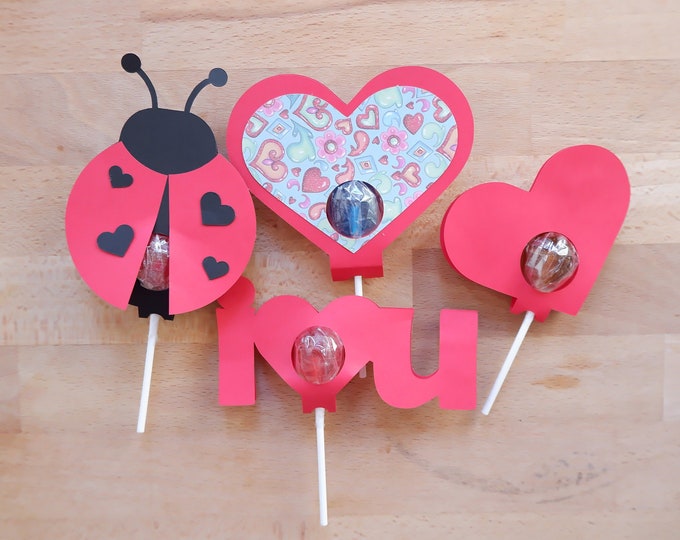 Printable & Cut File: Valentine's Day Heart Lollipop Holder (cricut ...