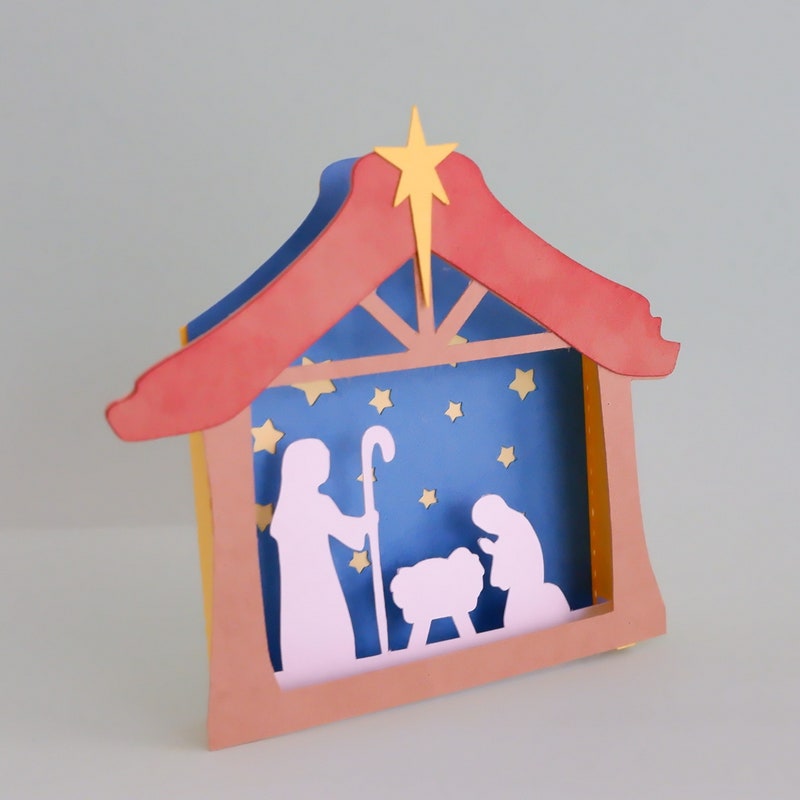 Nativity Card Svg - Etsy