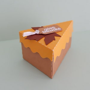 3D Pie Slice Gift Box SVG, Thanksgiving Gift Box SVG, Thanksgiving ...