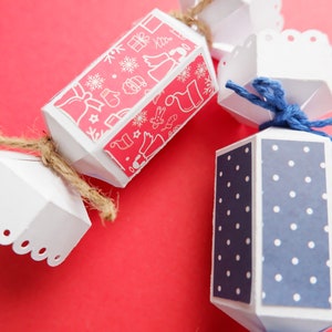 Christmas Cracker Svg Candy Favor Box Christmas Cracker Gift Box Svg