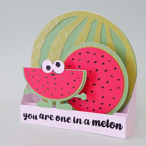 Watermelon Card - Etsy