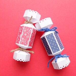 Christmas Cracker SVG, Candy Favor Box, Christmas Cracker Gift Box SVG ...