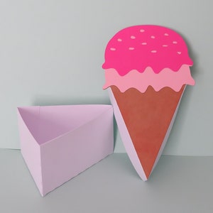 Ice Cream Gift Box SVG, Party Gift Box SVG, Ice Cream Candy Box, Favour ...