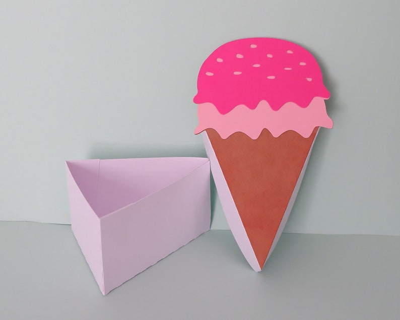 Ice Cream Gift Box SVG, Party Gift Box SVG, Ice Cream Candy Box, Favour ...