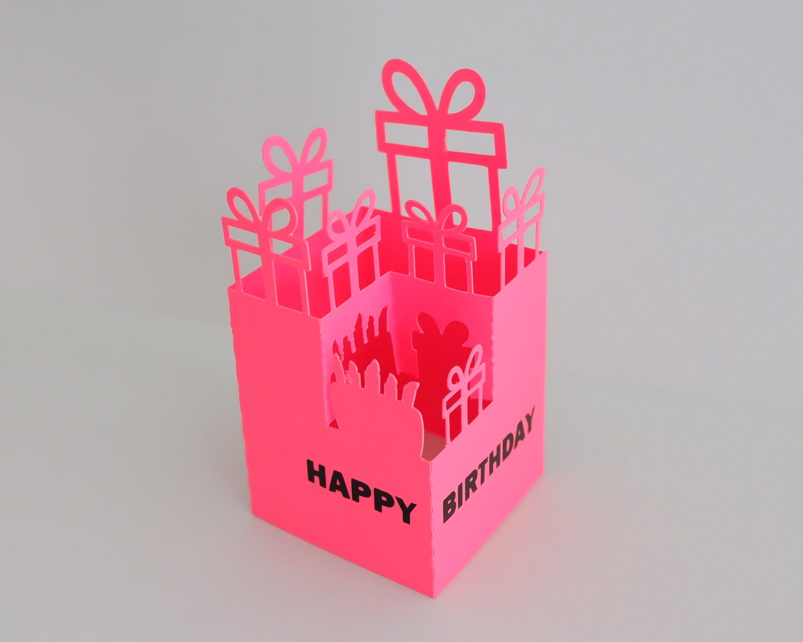 Happy Birthday 3D Pop up Card Happy Birthday Card Svg 3D - Etsy
