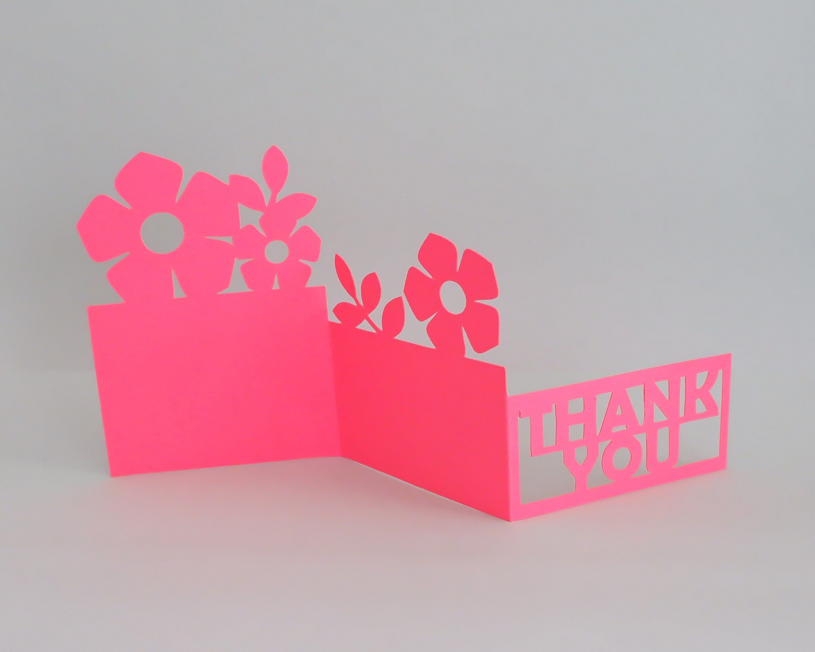 THANK YOU 3D Card Thank You Pop up Card SVG File Digital - Etsy Canada