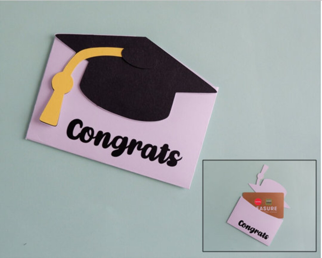 Graduation Gift Card Holder SVG, Graduation Hat, Graduation Gift ...