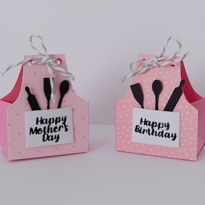 Apron Gift Box SVG, Apron Shaped Gift Box Mother Day Treat Box, Cute ...